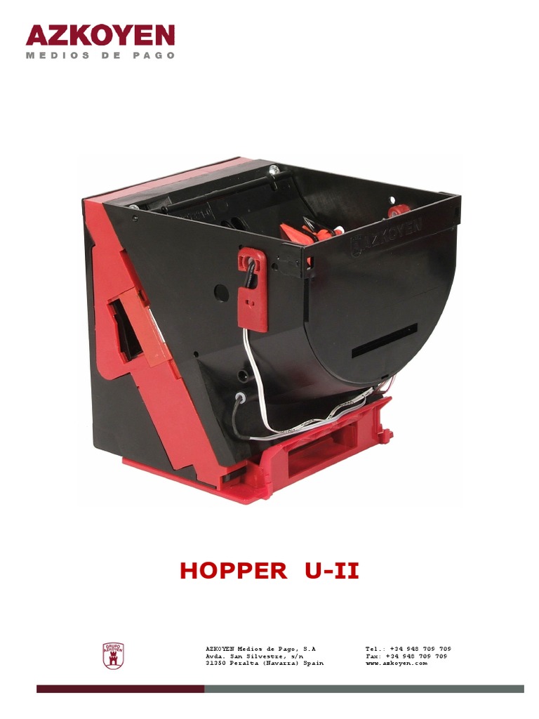 Azkoyen Hopper U-II User Manual | PDF | Switch | Manufactured Goods
