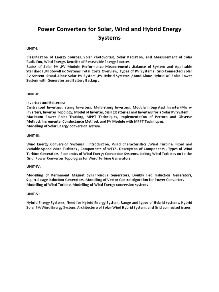Classification of Energy Sources | PDF