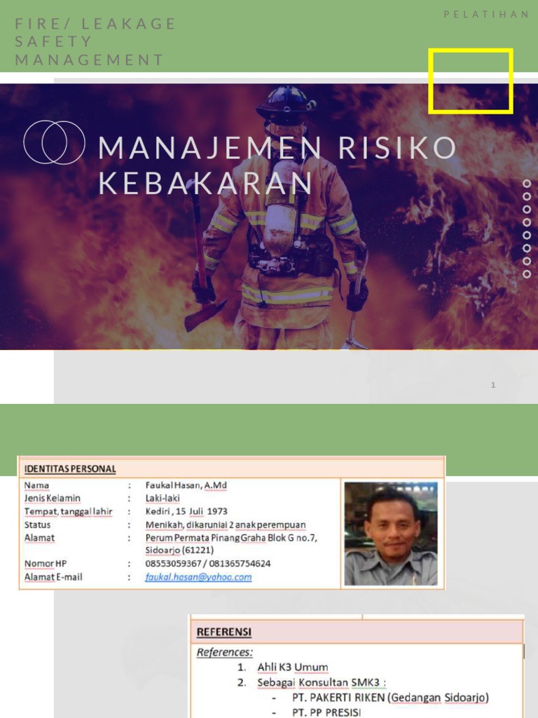 Manajemen Resiko Kebakaran | PDF