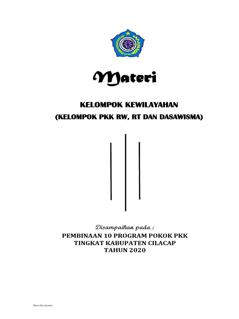 Pembinaan Kegiatan PKK di RT/RW | PDF