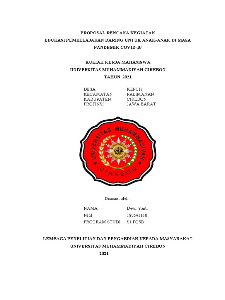 Contoh PROPOSAL KKN | PDF