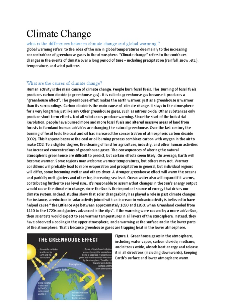 Climate Change: What Is The Differences Between Climate Change and ...