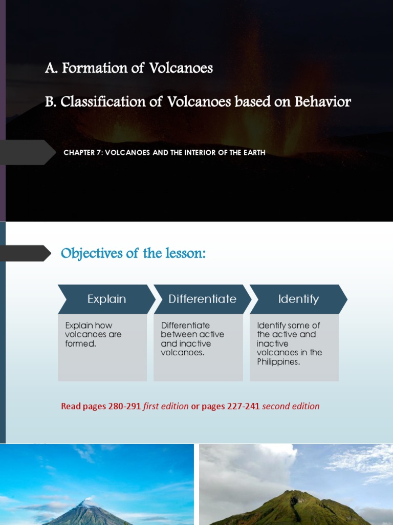 Formation and Classification of Volcanoes Based On Behavior | PDF ...