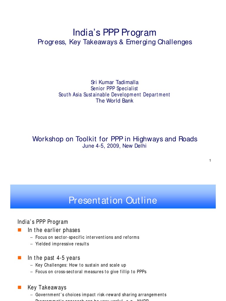 India's PPP Program India S PPP Program: Progress, Key Takeaways ...