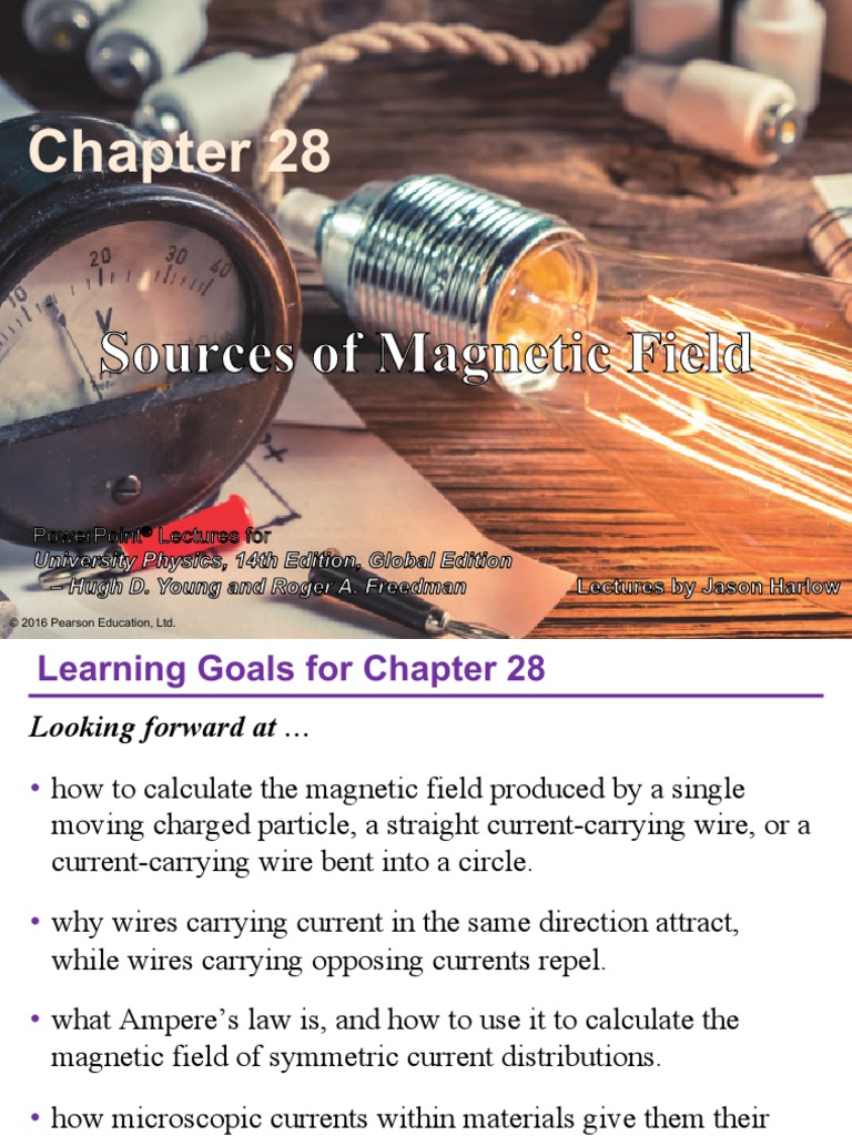 © 2016 Pearson Education, LTD | PDF | Magnetic Field | Electric Current