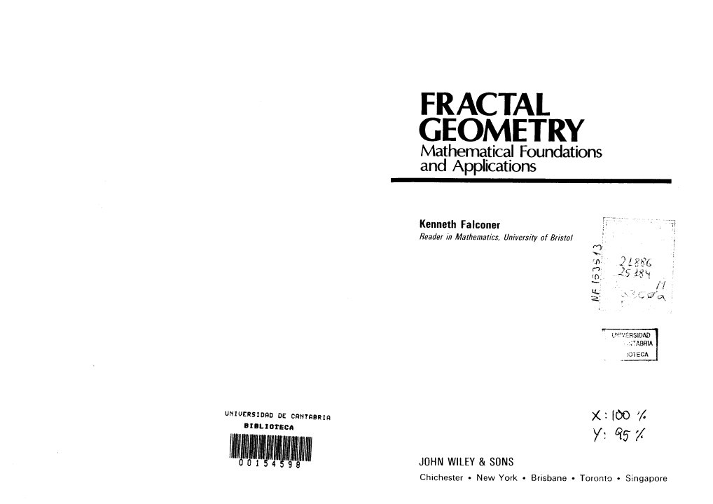 Fractal Geometry Mathematical Foundations Applications Falconer | PDF