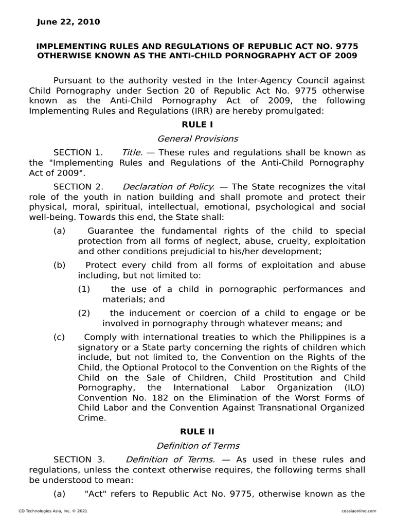 83856-2010-Implementing - Rules - and - Regulations - of RA 9775 | PDF ...