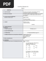 DLL Q2 Math6 Week 8 | PDF | Numbers | Integer