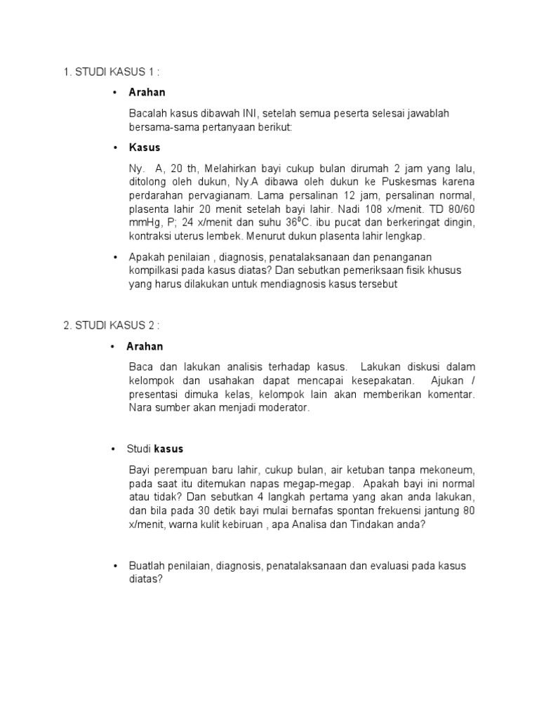 Studi Kasus Rujukan 2 | PDF