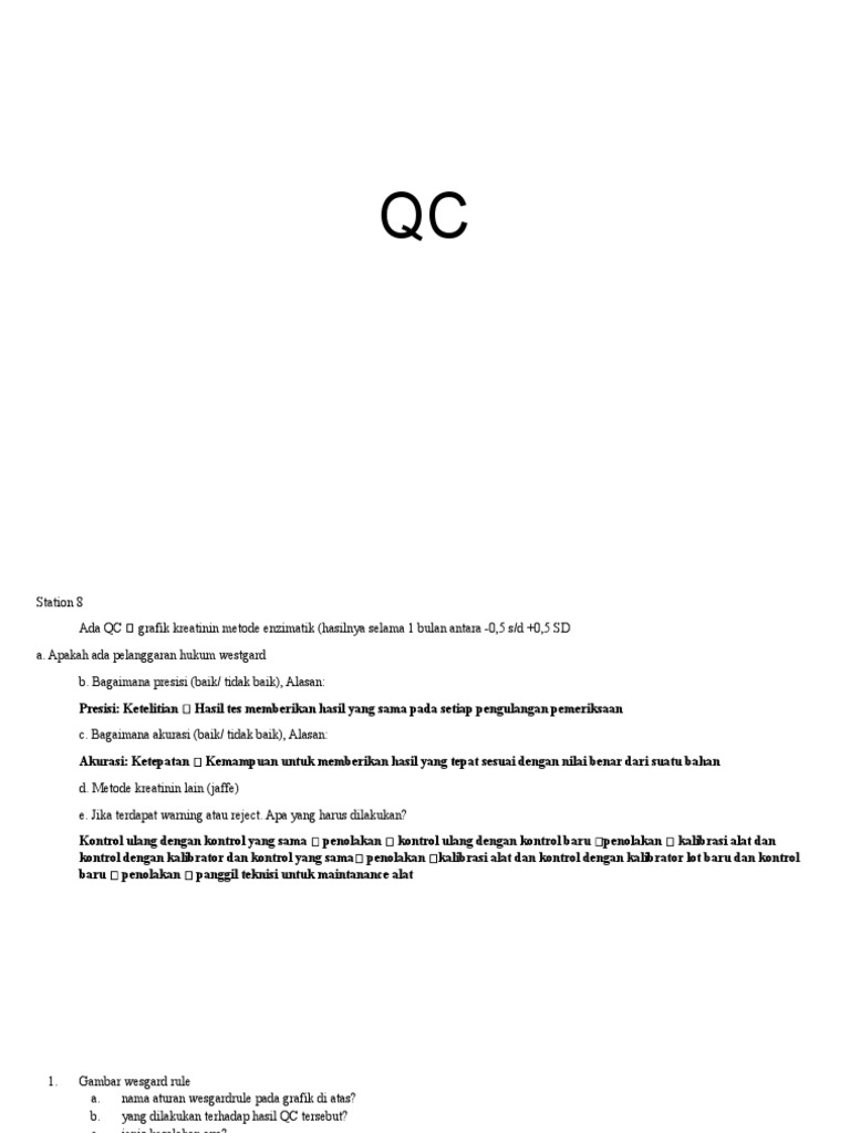 QC Station Osce | PDF