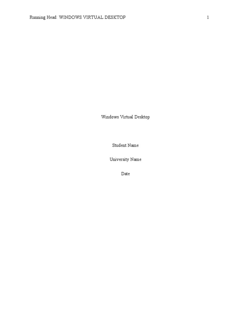 Windows Virtual Desktop | Download Free PDF | Microsoft Windows ...