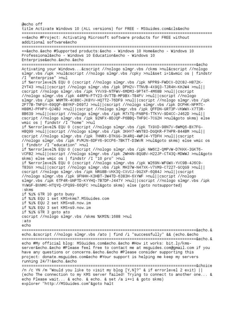 Windows 10 Activator TXT 5 | PDF