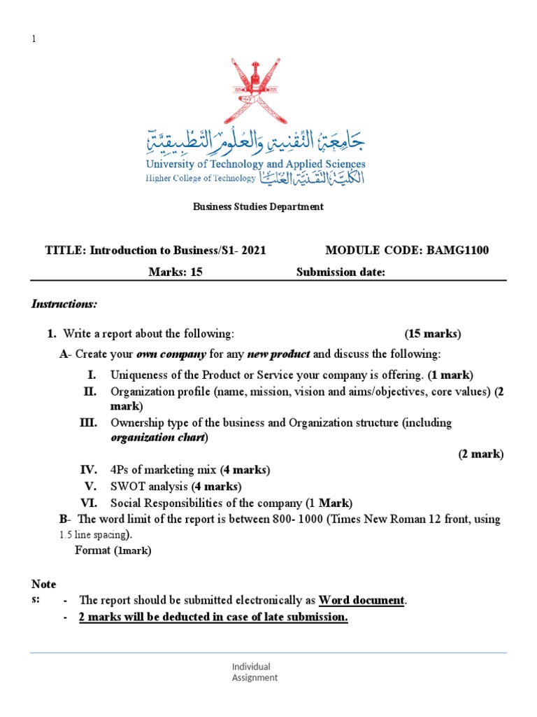 Ms - Sumaia. Assignment ITB (Sem 1 - 2021-2022) | PDF