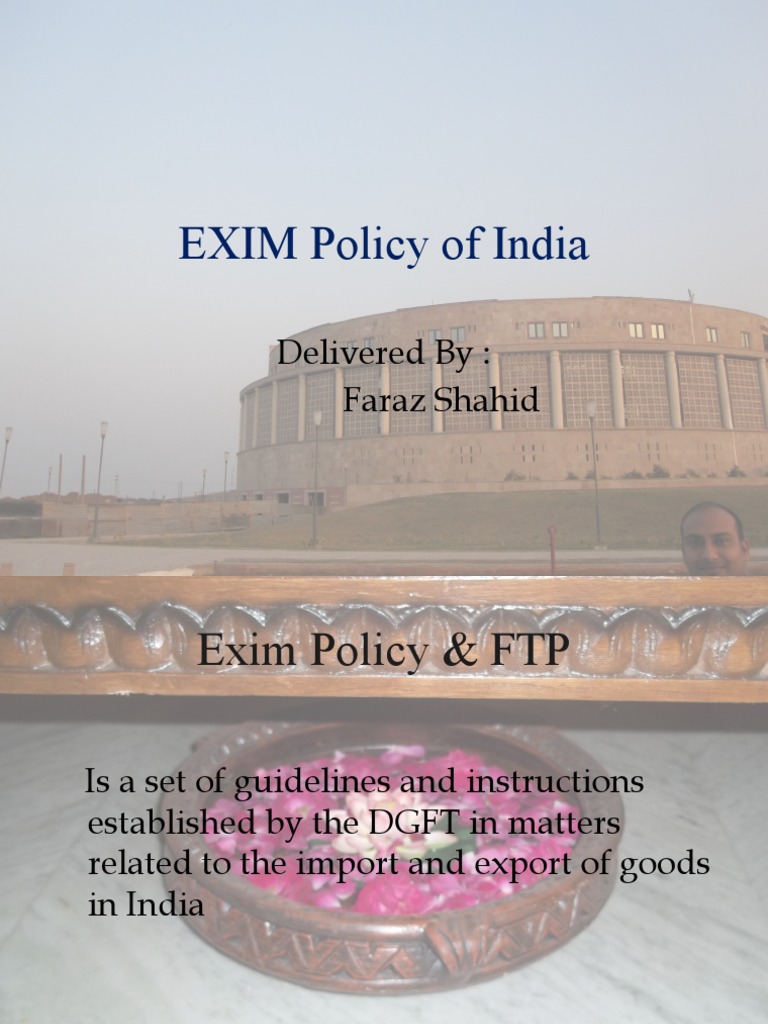 EXIM Policy of India | PDF | Trade | Economies
