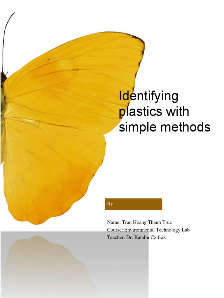 Report - Plastic Identification | PDF | Plastic | Polyethylene
