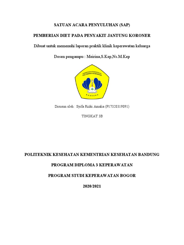 Sap Diet Penyakit Jantung | PDF