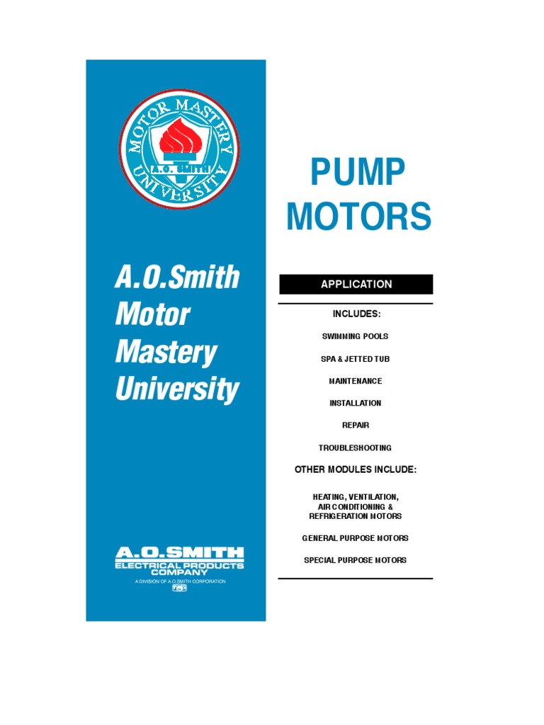 Pump Motor Book | PDF | Electric Motor | Mains Electricity