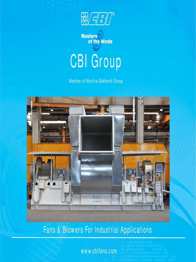 CBI Group: Fans & Blowers For Industrial Applications | PDF | Chemical ...