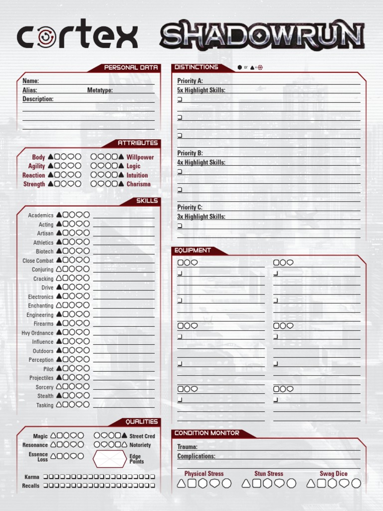 Shadowrun Cortex Prime | PDF