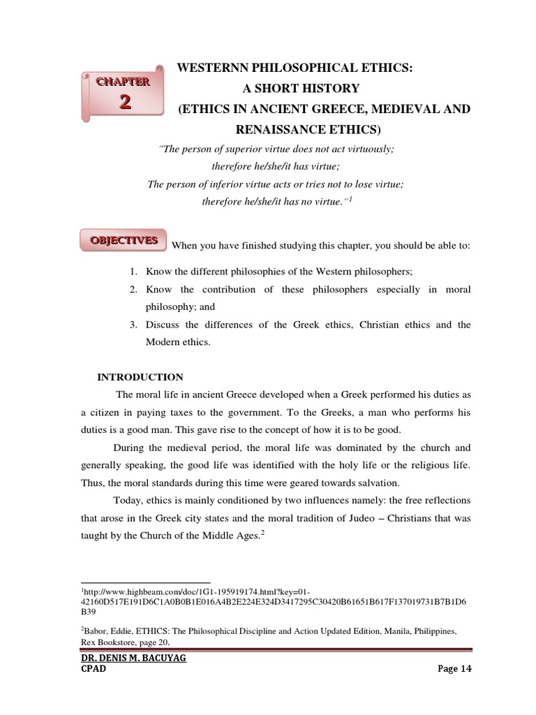 B. Western Ethics Edited | PDF | Immanuel Kant | Jesus