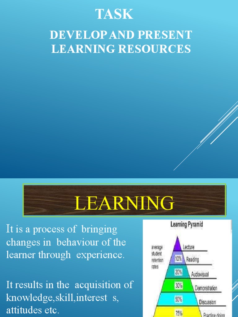 Task Method Science | PDF | Learning | Teachers