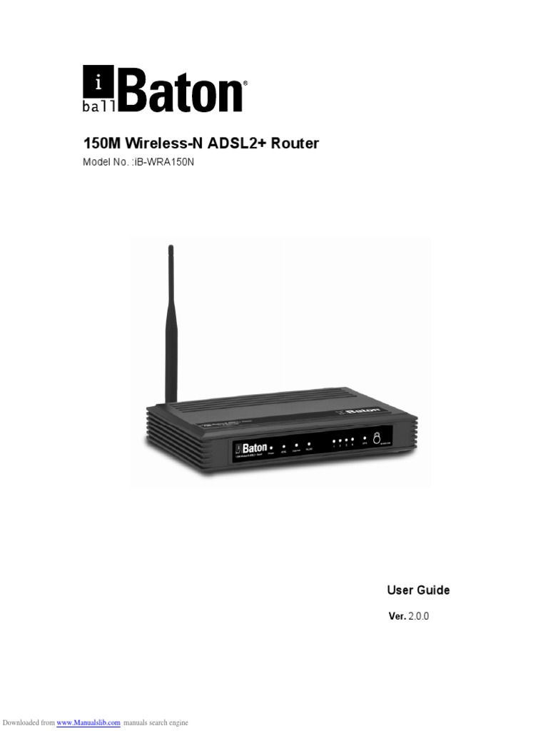 150M Wireless Router Setup Guide | PDF | Ip Address | Computer Network