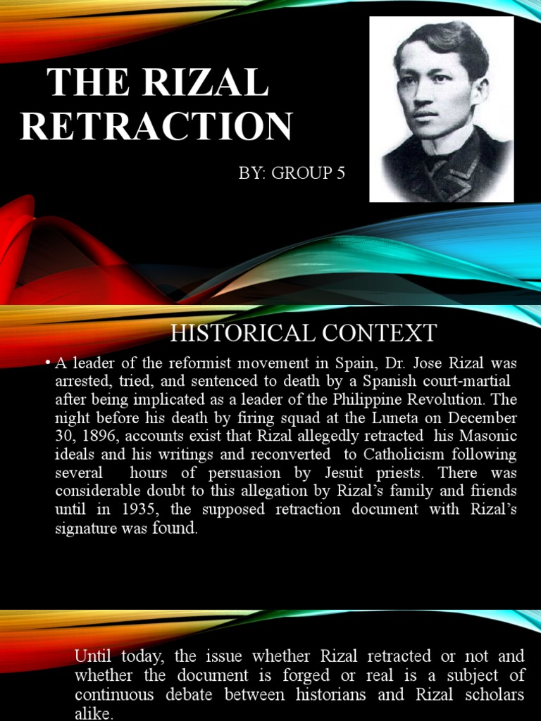 An Analysis of Primary Sources Regarding Dr. Jose Rizal's Alleged ...