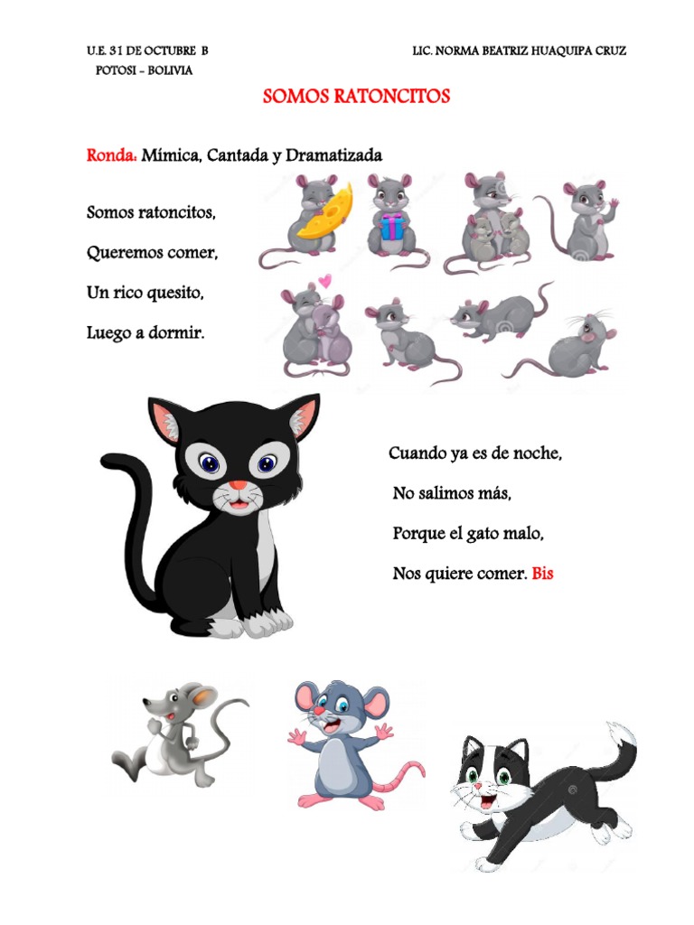 Ronda "Somos Ratoncitos" y Actividades | PDF