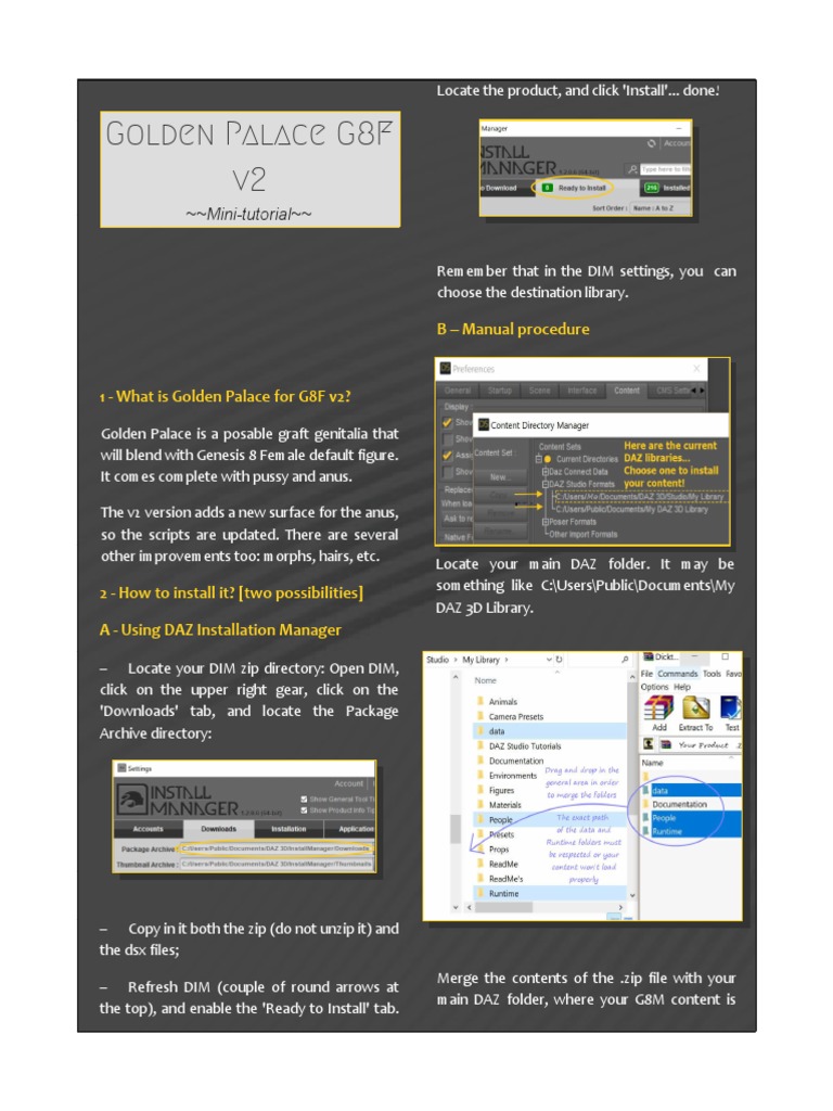 Golden Palace Tutorial PDF | PDF | Zip (File Format) | Directory (Computing)