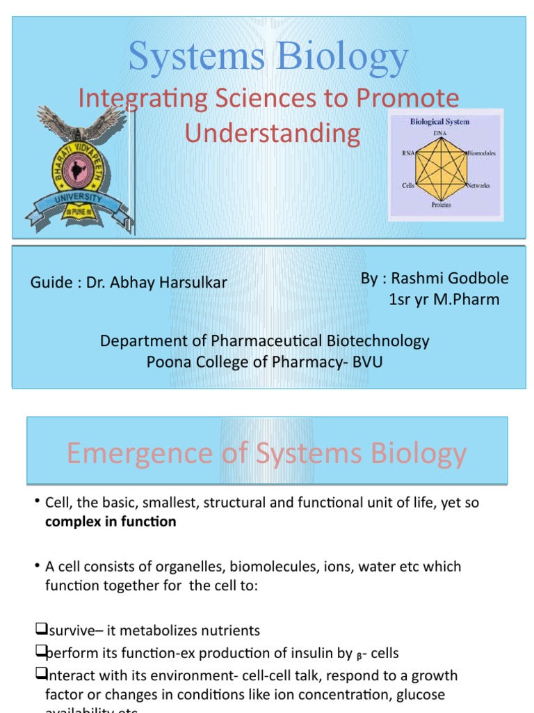 Systems Biologymy | PDF | Systems Biology | Computer Simulation