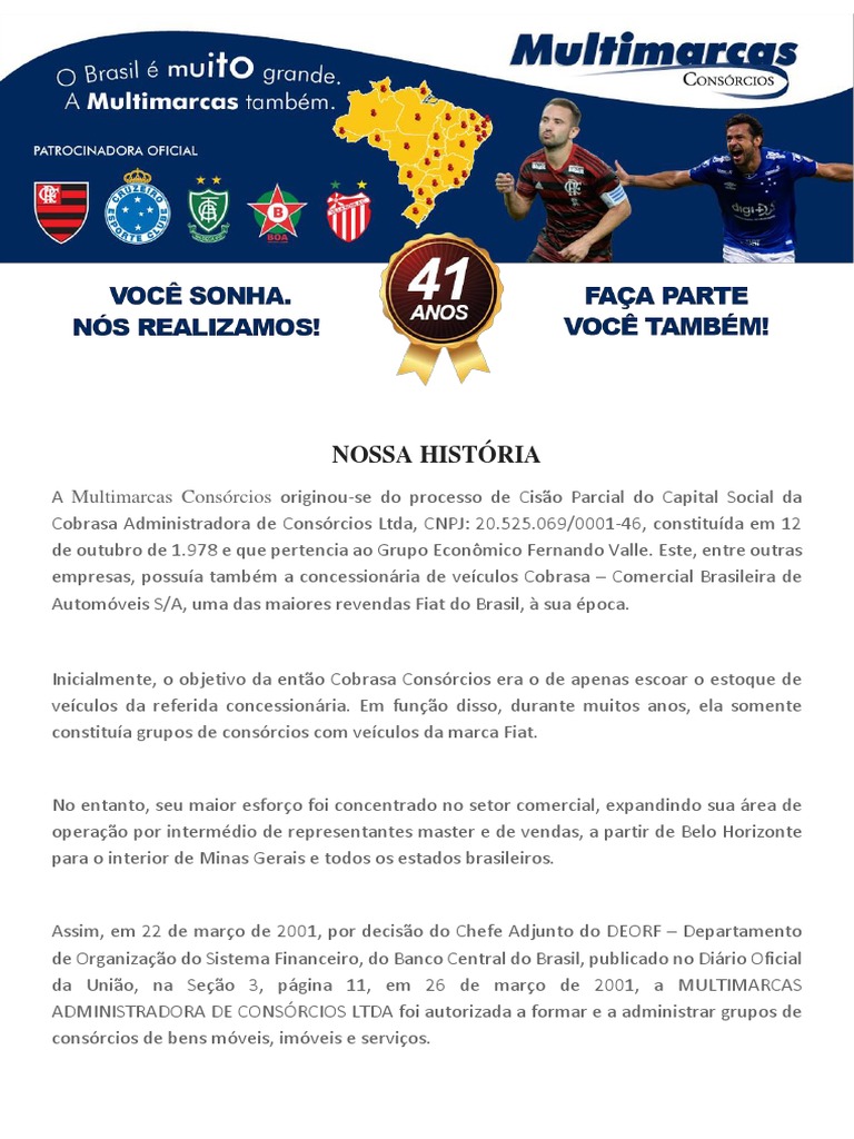 Apresentação Multimarcas Consórcios-1 | PDF | Brasil | Consultor