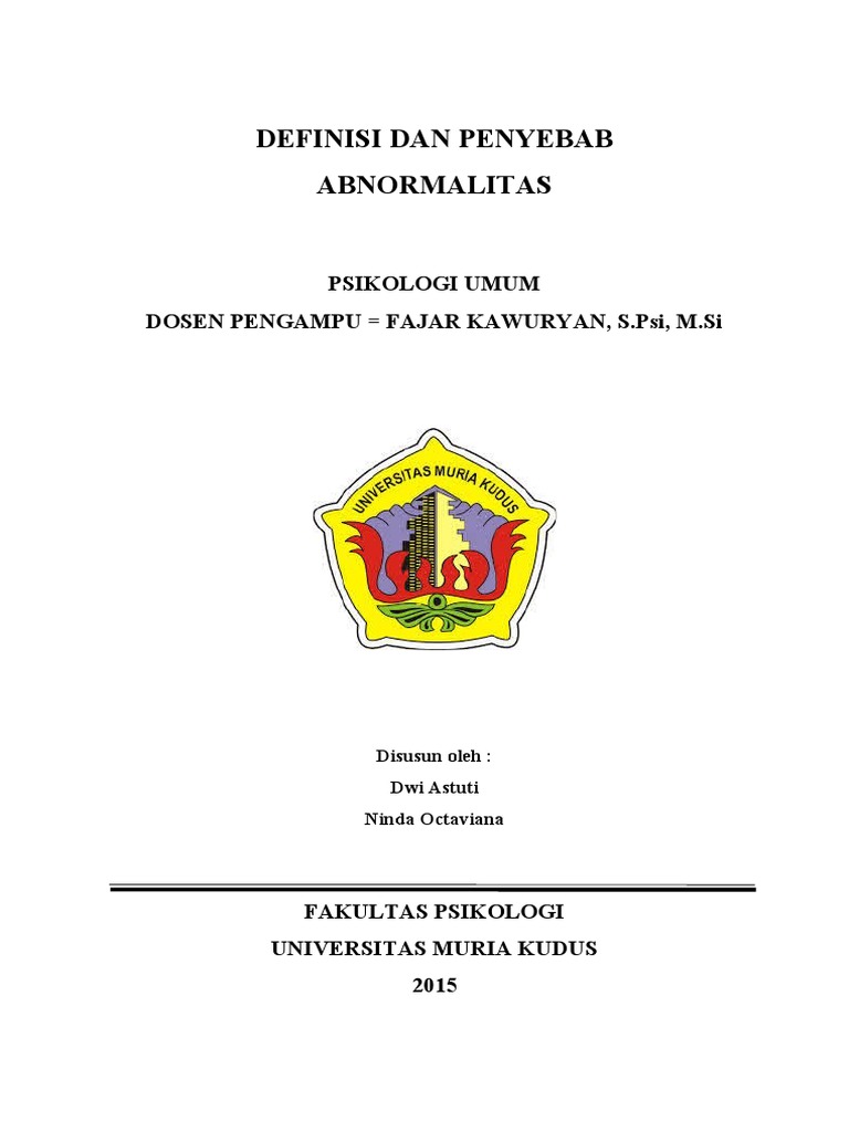 Paper Abnormalitas | PDF