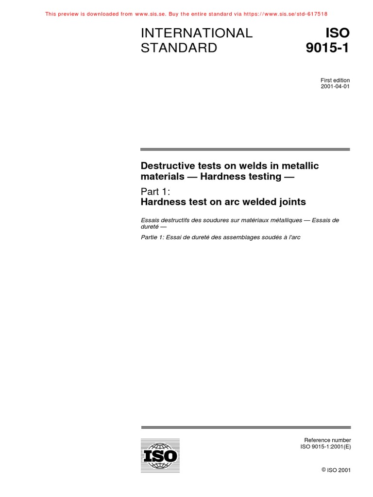 Iso 9015 1 en PDF | PDF | International Organization For ...