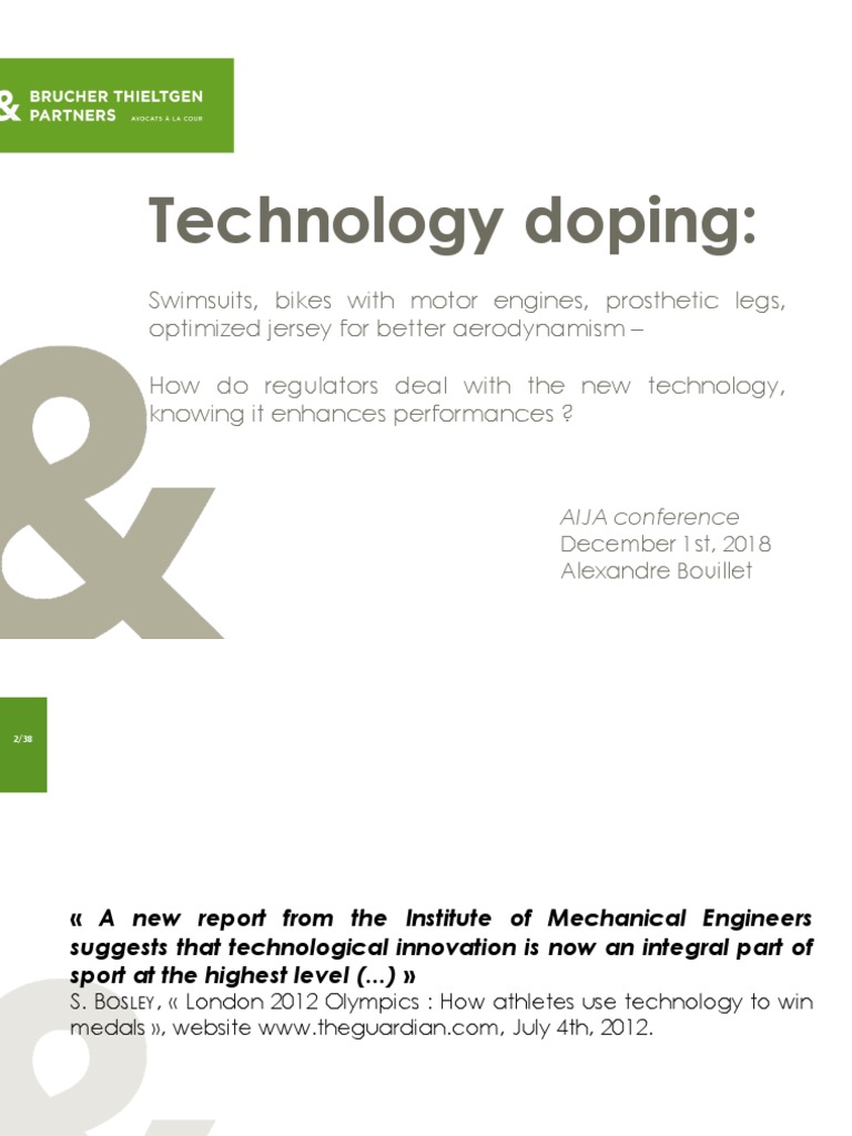 Technology Doping | PDF | Prosthesis | Doping In Sport