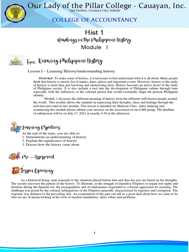 Module 1 Hist 1 (BSA) | PDF | Georg Wilhelm Friedrich Hegel | Communism