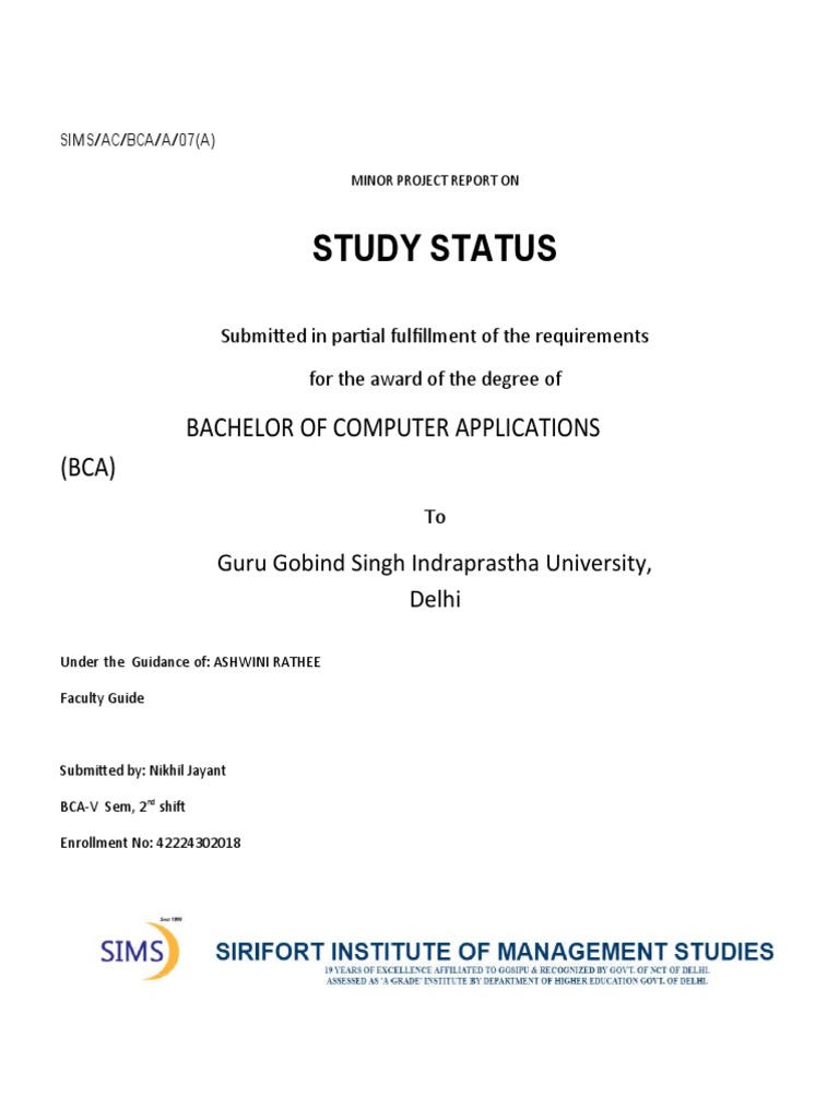 Studystatus Report | PDF | Educational Technology | Php
