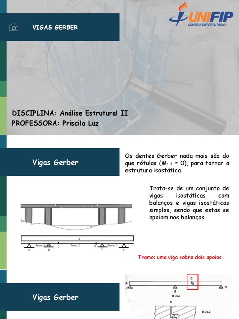 Aula 03 - Vigas Gerber | PDF | Viga | Equações