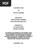 Poultry Egg Production Business Plan | PDF | Chicken | Poultry