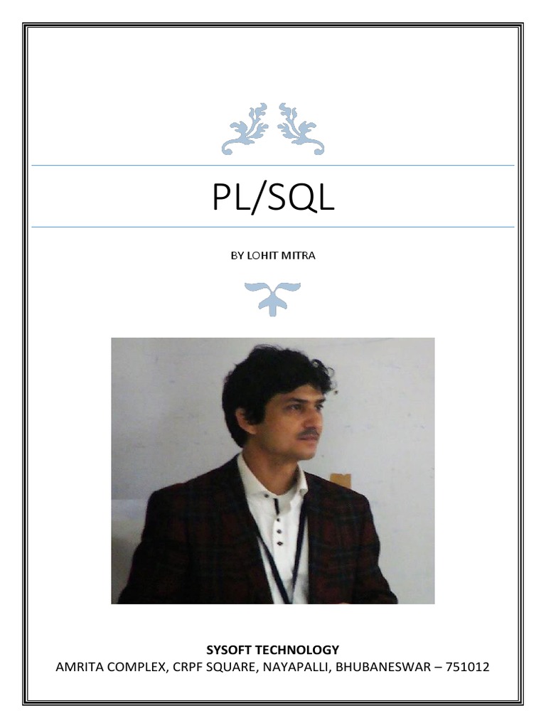 PL/SQL: by Lohit Mitra | PDF | Pl/Sql | Data Type