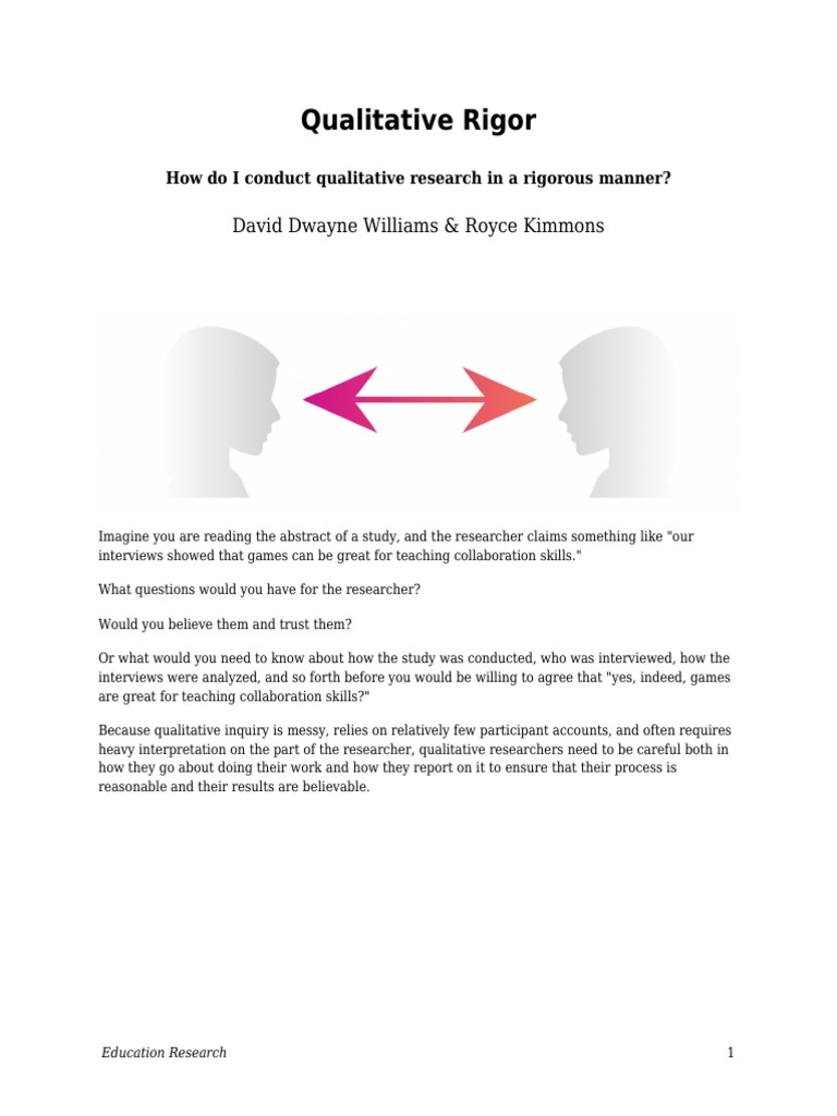 Qualitative Rigor | PDF | Qualitative Research | Audit