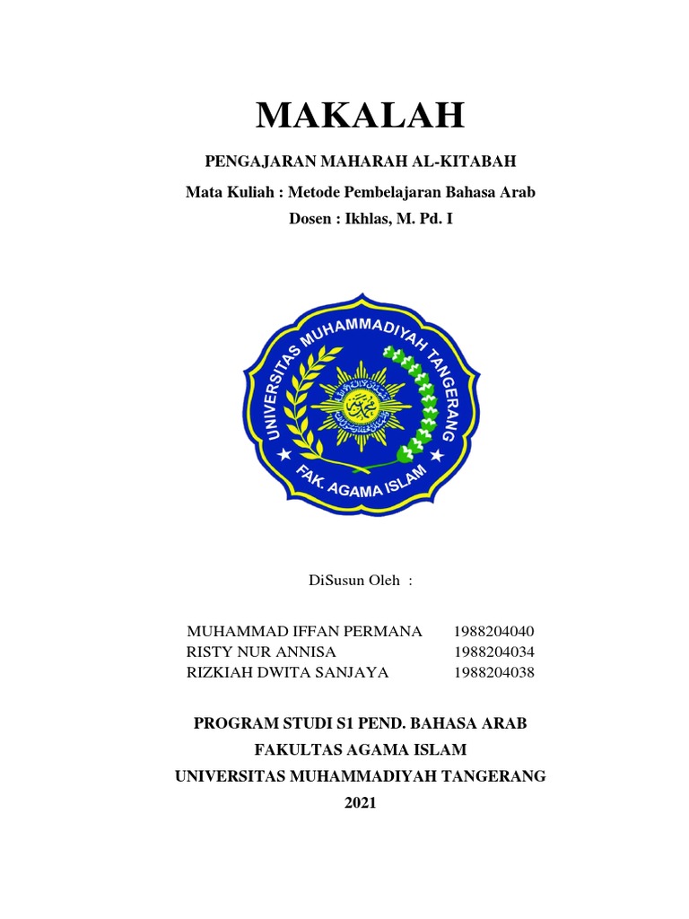 Pengajaran Maharah Al-Kitabah | PDF