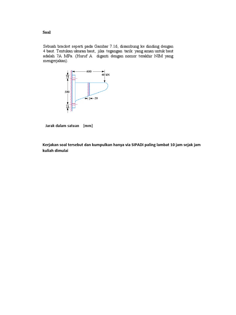 Soal Sambungan Baut MGG 12 | PDF