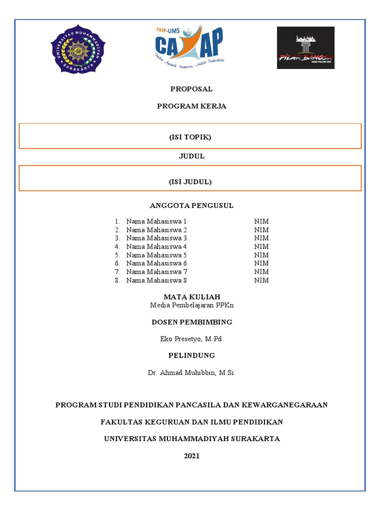 Proposal Program Kerja | PDF