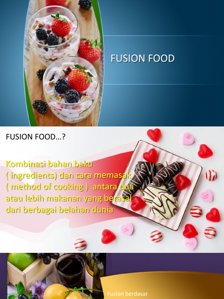 Jenis dan Teknik Fusion Food | PDF