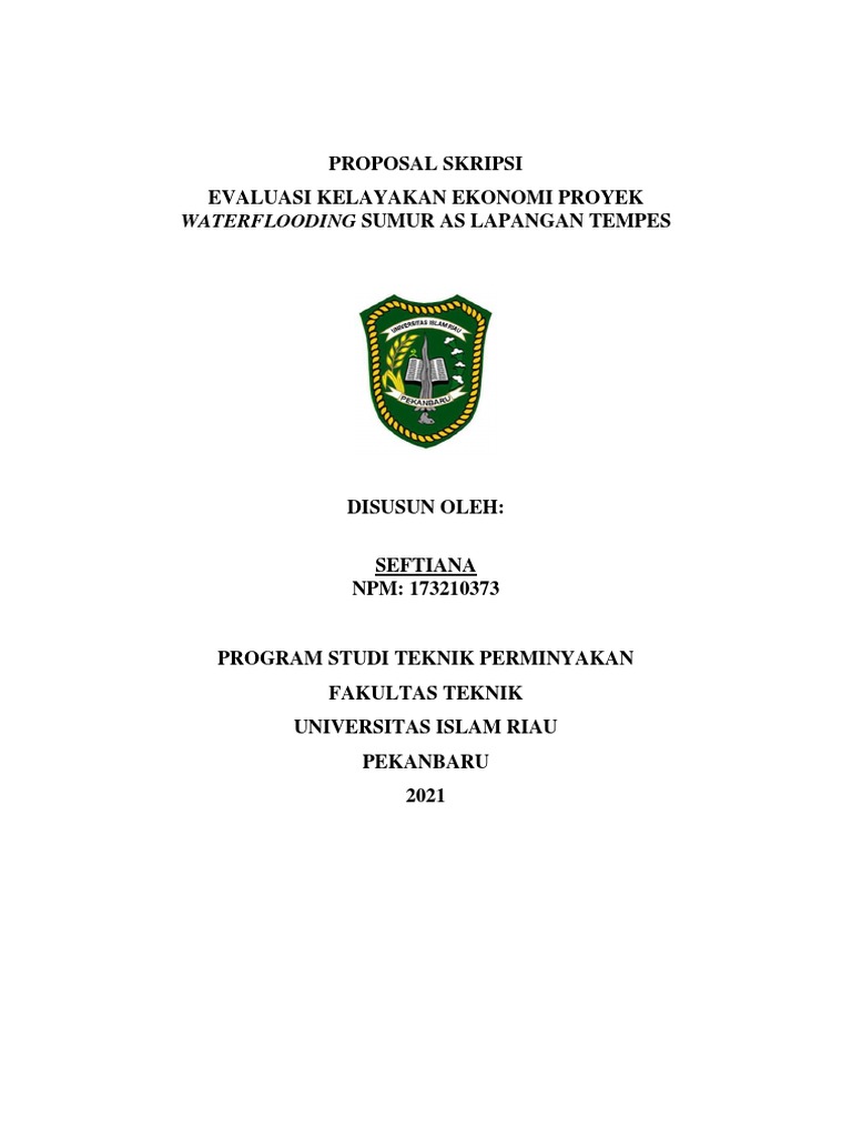 Proposal Skripsi Seftiana NPM (173210373) | PDF