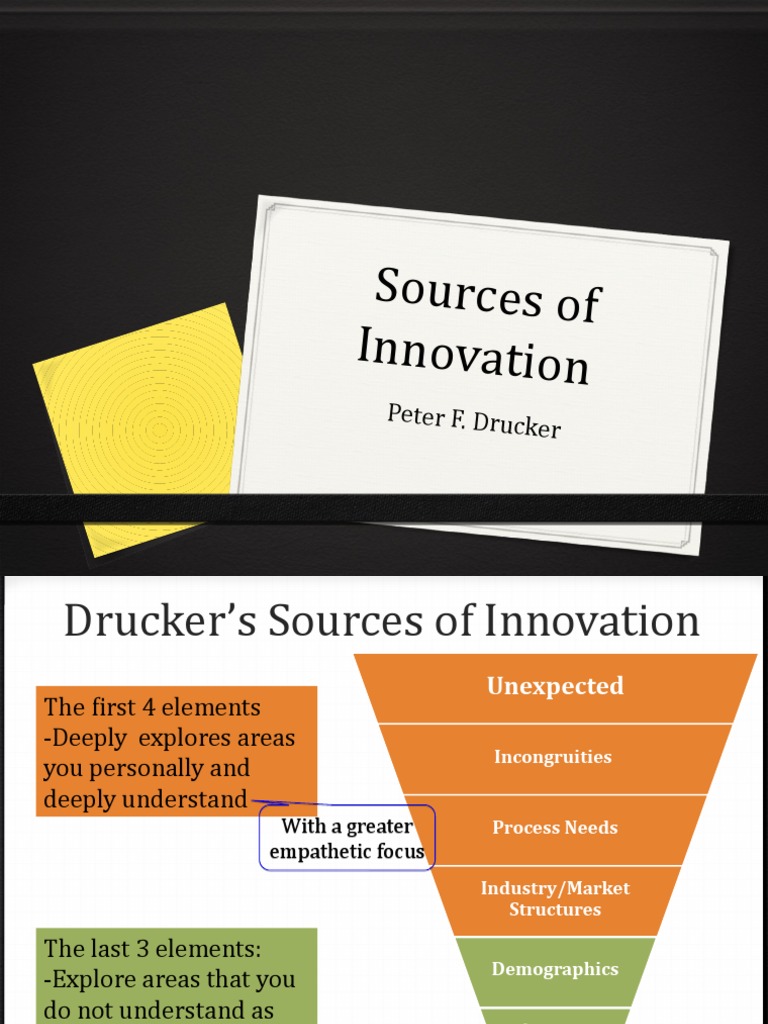 Drucker's 7 Sources of Innovation | PDF | Innovation | Market (Economics)
