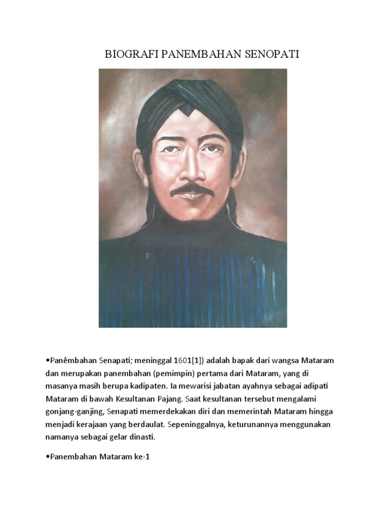 Biografi Panembahan Senopati | PDF