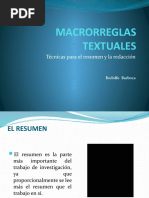 Macrorreglas Textuales: Resumen y Ejemplos | PDF | Ciencia cognitiva
