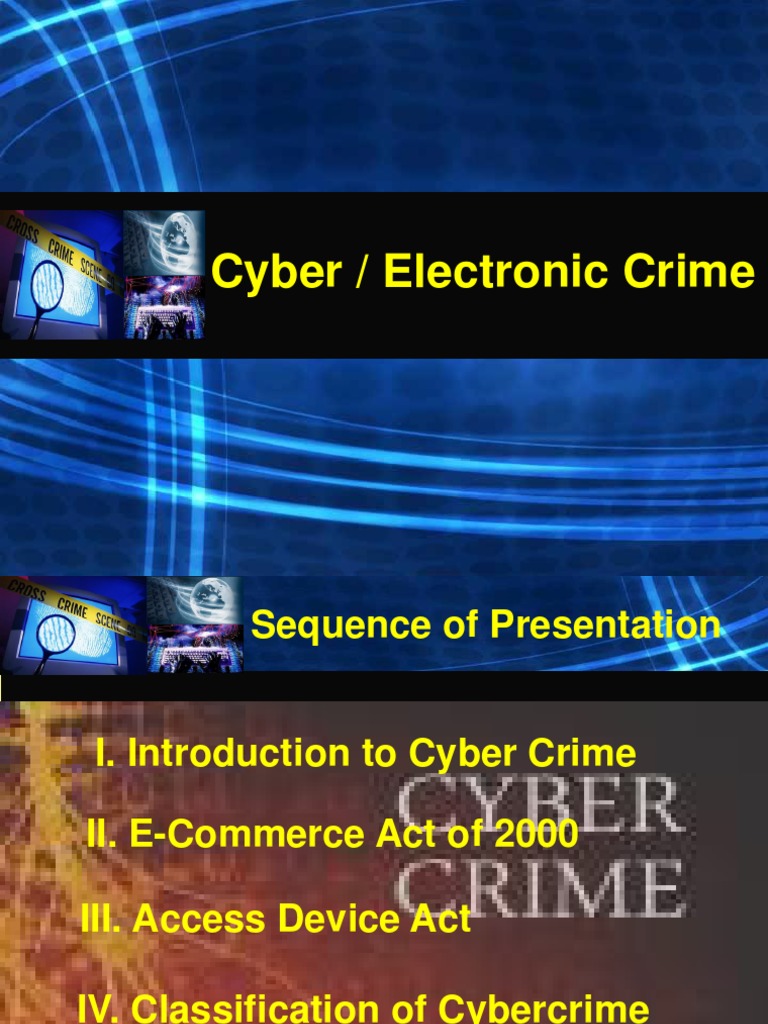 Electronic Crime | PDF | Cybercrime | Computer Security