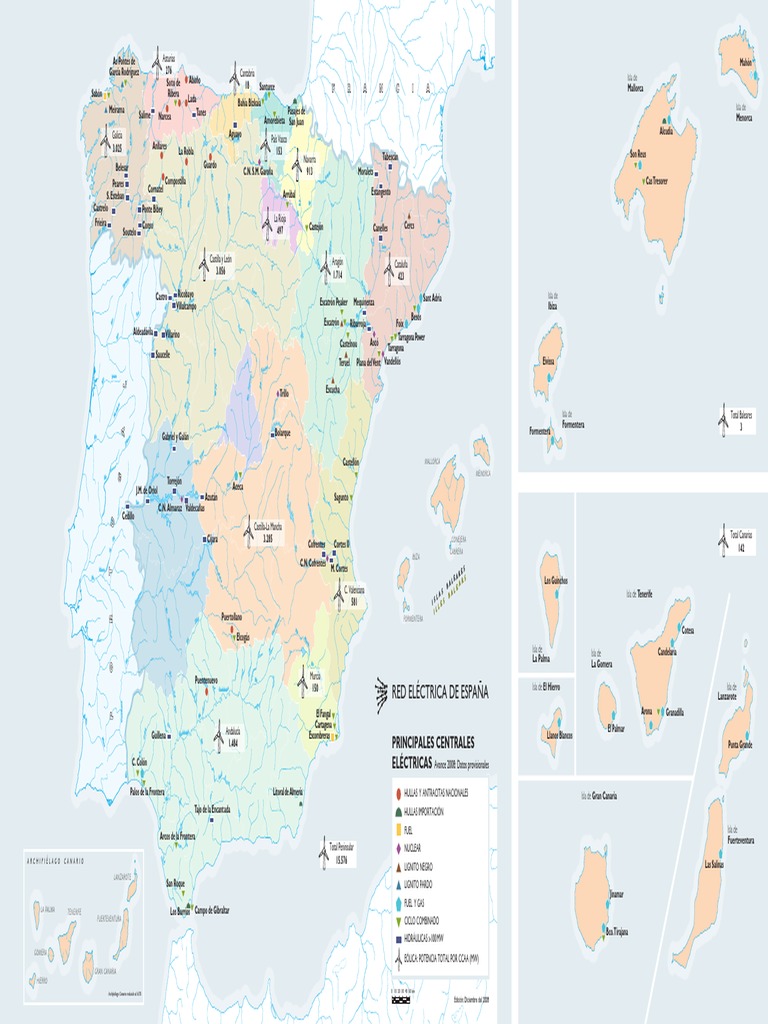Mapa Centrales Electricas | PDF